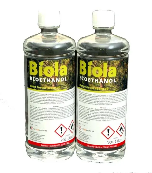 Biola Deep Forest Fragrance Bioethanol Fuel – 12?L Scented Fireplace Fuel